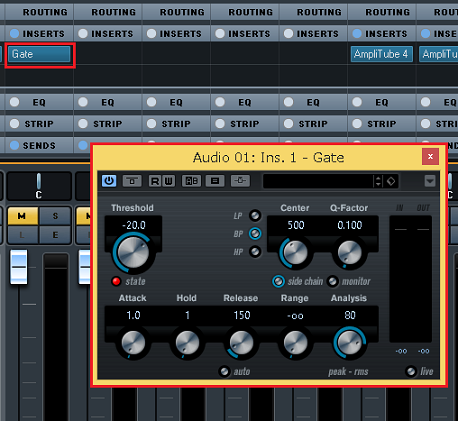 CUBASE リズムに抑揚やノリを作る音量系エフェクト Gate | 清水の音楽HP